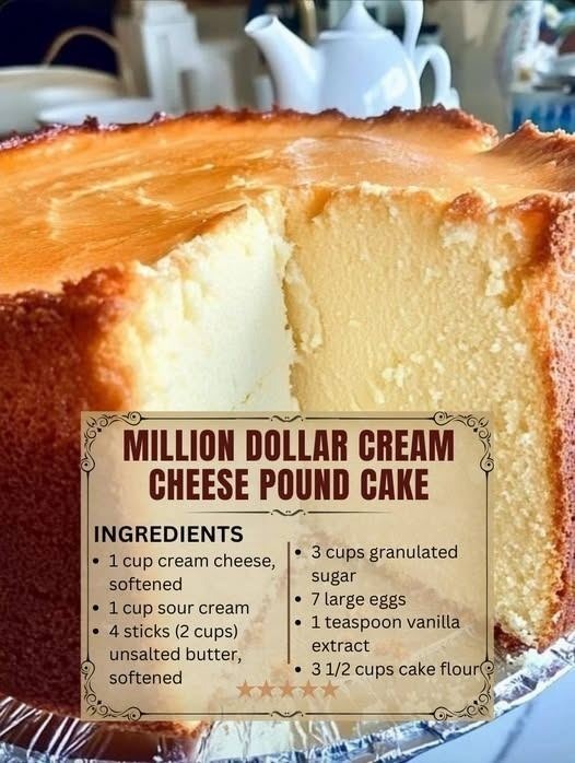 Million Dollar Cream Cheese Pound Cake for Perfect Moist Flavor – Page ...